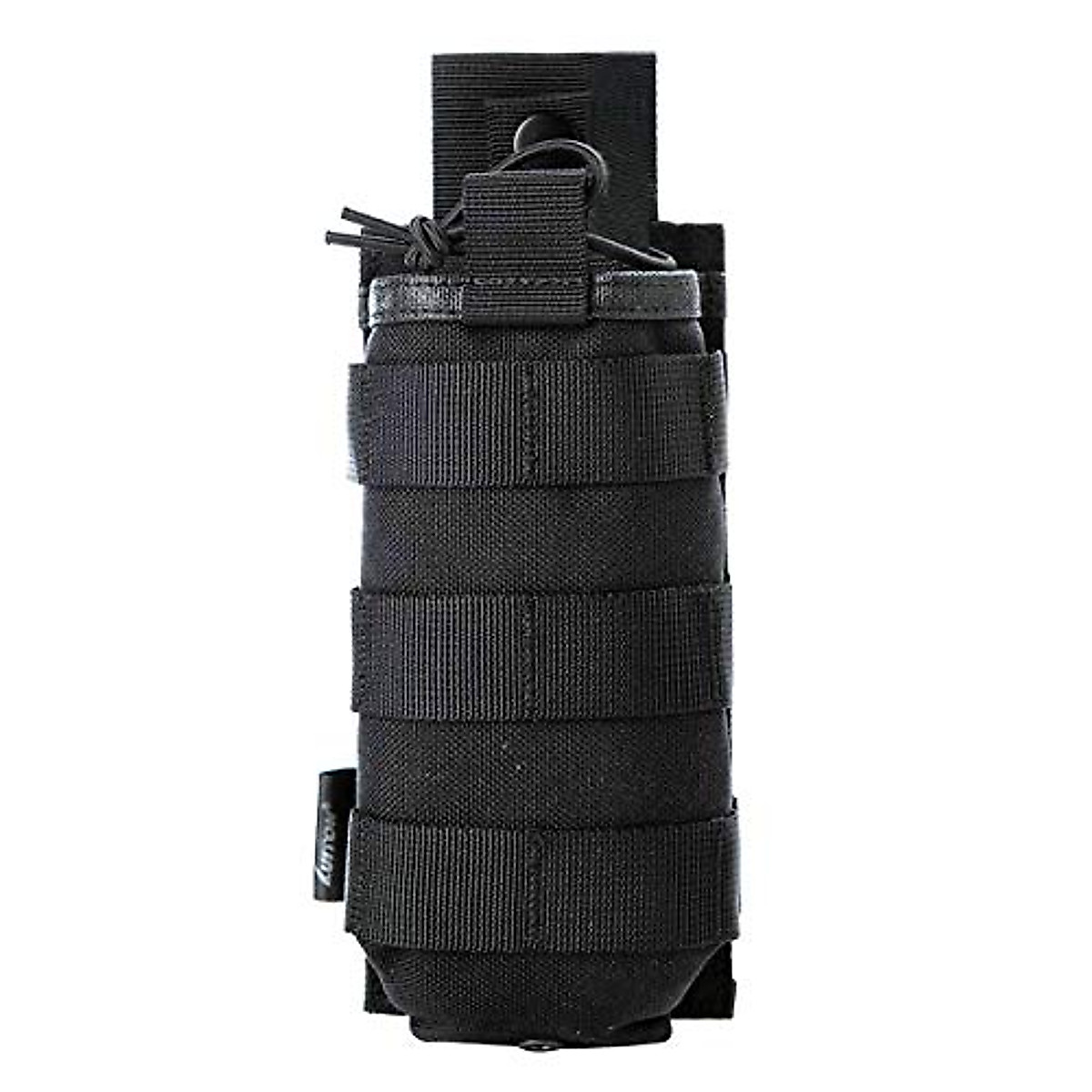 Tactical Universal Radio Holster / Radio Pouch Holder Case Bag Military Molle Radio Case for Pofung Motorola Midland CB Walkie Talkies Compatible with 5.11 Bags (Black) by LUITON