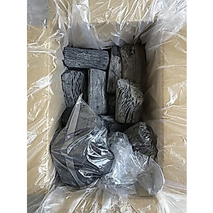 TOSA Binchotan Charcoal Rose 4.4 lbs (2 kg) + Oga Charcoal, Made in Japan, Binchotan, Barbecue, White Charcoal, High Heat Power, Less Ash, Resistant to Fire (Water)