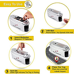 Teal Elite Rat Zapper - Electric Rodent Killer - Effective & Humane Mouse Trap Killer for Rats & Mice - Safe & Clean