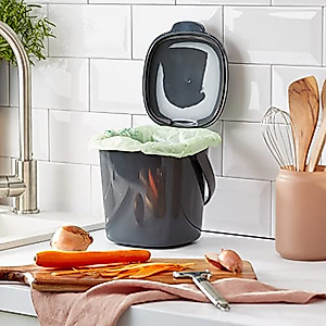 OXO Good Grips Easy-Clean Compost Bin, Charcoal - 0.75 GAL