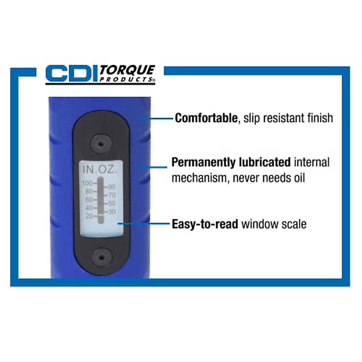 CDI Torque 401SM Micro Adjustable Torque Screwdriver, Torque Range 5 to 40-Inch Pounds, 1/4-Inch