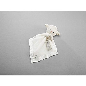 Baby Aspen Bedtime Blessings Lamb Lovie for Babies Security Blanket, Rattle, Newborn Baby Toy, White, 1 Count (Pack of 1)