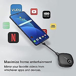 EZCast TwinX Package HDMI Wireless Display USB-C Transmitter and Receiver, Screen Mirror iPad Pro and Phone to TV, Airplay, 30m HDMI 40m HDMI 50m HDMI