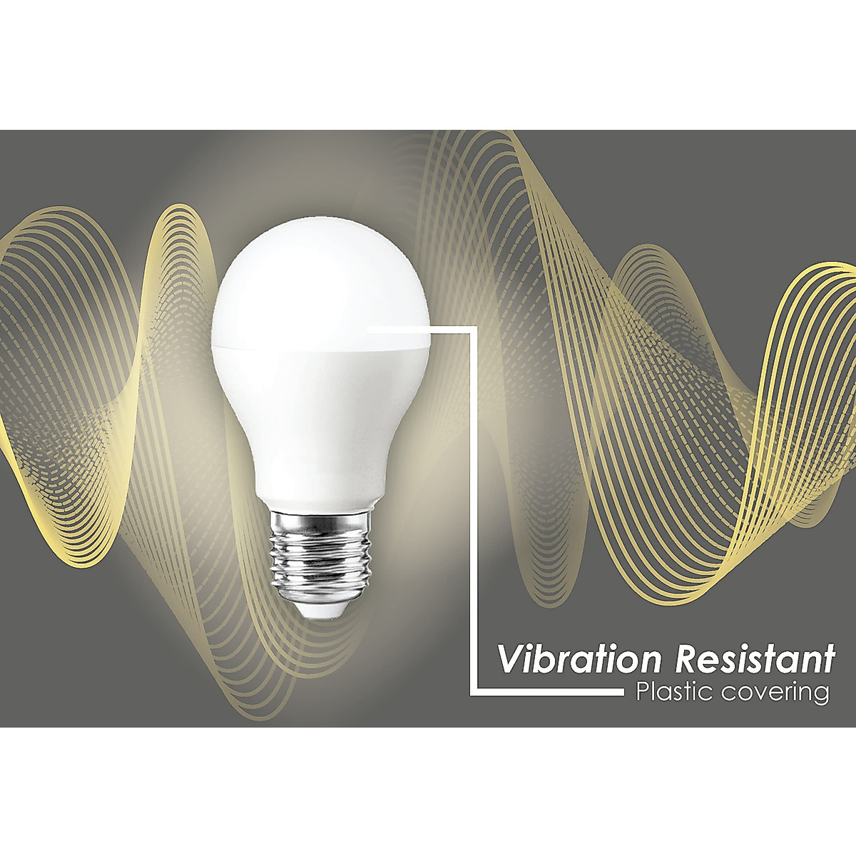 Miracle LED Rough Service 100W Replacement LED Garage Door Bulb, Vibration Resistant Light for Openers, Ceiling Fans and Trouble Lights, Daylight Bright White