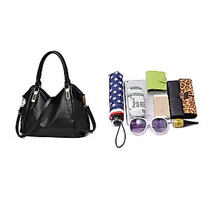 Dobsion womens purses and handbags bags coach crossbody tote cross body bag purses for women handbags for women women's crossbody handbags shoulder bag bags for women handbag Black