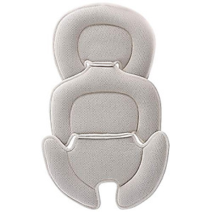 Innokids Head and Body Support Pillow Infant Car Seat Insert for Newborn to Toddler Stroller Cushion for Baby Shower Gifts (Gray)