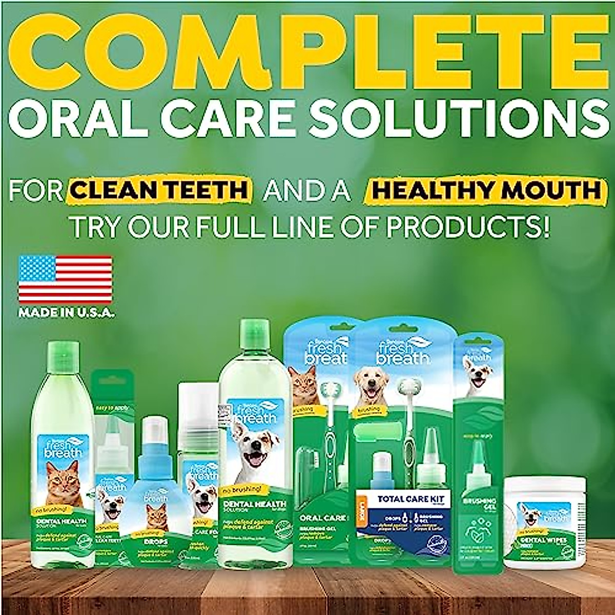 Fresh Breath by TropiClean Brushing Dental & Oral Care Gel for Dogs & Cats, 2oz, Made in USA - Removes Plaque & Tartar