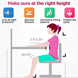 FDW Kids Desk Children Writing Student Desk Drafting Table Height Adjustable Study Table and Chair with Drawers Storage，Pink