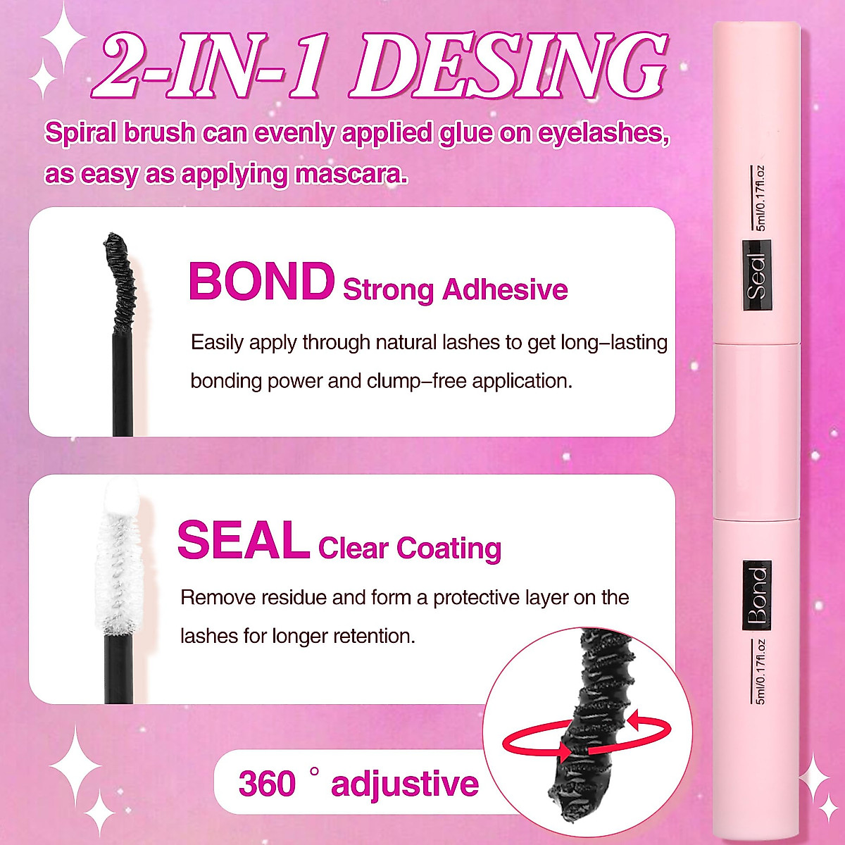 DIY Lash Clusters Eyelash Extension Kit 240 pcs 30D40D Individual Lashes with Lash Bond and Seal and Lash Applicator Tweezers D Curl 8-16mm Mixed Length Lashes by EYDEVRO