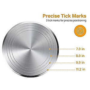 Kootek Aluminium Alloy Revolving Cake Stand 12 Inch Rotating Cake Turntable for Cake, Cupcake Decorating Supplies