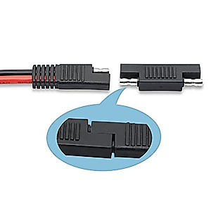 GINTOOYUN SAE to LP-20 Cable Adapter,Water Proof 10AWG 2 Pin Power Industrial Circular Connector to SAE Cable, for Solar Panel Suitcase,RV Solar Ports