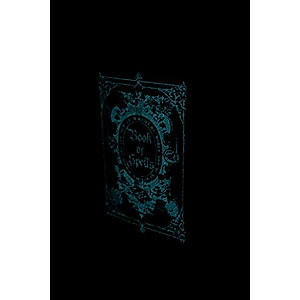 Things2DIe4 Black and White Glow in the Dark Book of Spells Crossbody Purse, Medium