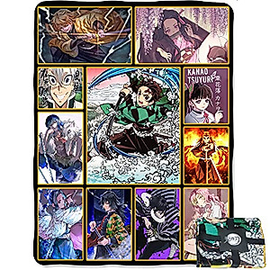 Anime Throw Blanket Flannel Blankets for Bedding Couch Sofa Living Room Throws All Season Gift Wrapping 60"X50"
