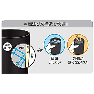 Thermos JDM-340 BK Vacuum Insulated Tumbler, 11.8 fl oz (340 ml), Black