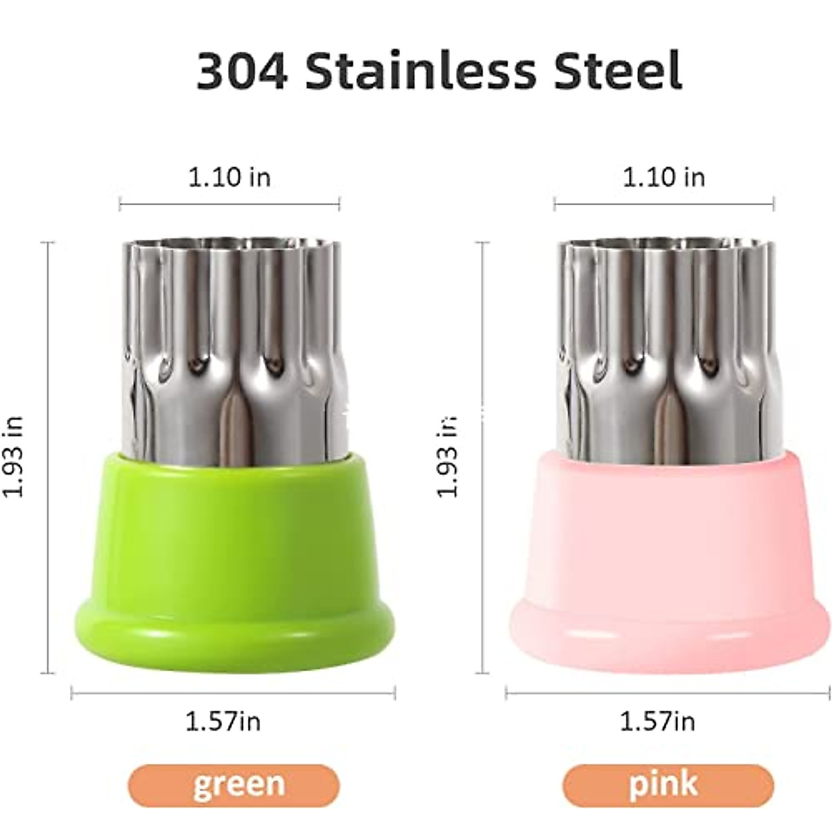 HUAFA Vegetable Cutter Shapes Set,Fruit and Cookie Stamps Mold,Cookie Cutter Decorative Food,Baking and Food Supplement Tools Accessories Crafts for Kitchen,Orange,8 Pcs