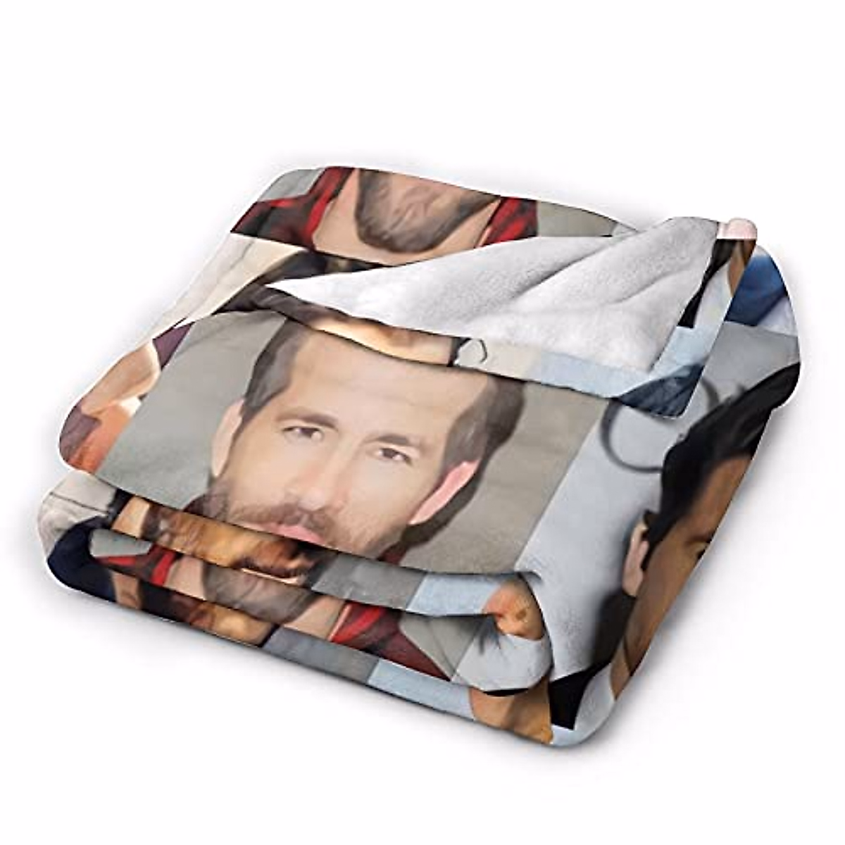 Ryan Reynolds Soft and Comfortable Warm Fleece Blanket for Sofa, Bed, Office Knee pad,Bed car Camp Beach Blanket Throw Blankets (80"x60") … (50"x40")