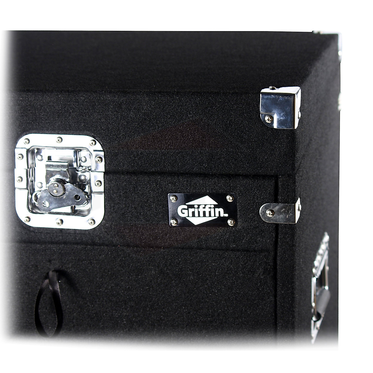 Griffin Ultimate Rackmount Studio Mixer Flight Road Case 25U Mount Space Pro-Audio Amp Cabinet Travel Trunk For Music Gear Recording Equipment | Portable DJ Sound Booth Rack Stand Carpet PA Cart