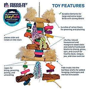 Prevue Pet Products Preen & Pacify Bodacious Bites Fluff N Stuff Bird Toy 62472