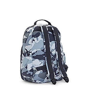 Kipling Seoul Large Printed 15" Laptop Backpack Cool Camo Grey