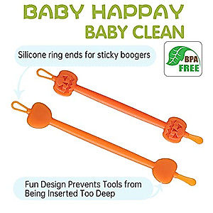 3 Pack Baby Nasal Booger and Ear Cleaner, Nose Cleaning Tweezers, Safe Baby Booger Remover,Nose Cleaner for Baby Gadget for Infants and Toddlers, Earwax & Snot Removal Baby Must Have Items