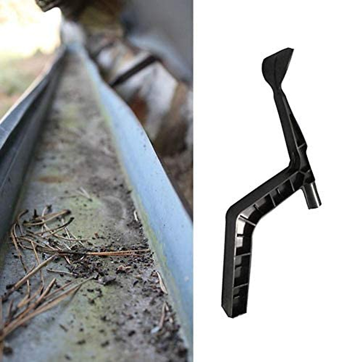 EOSS 2 Packs Home Gutter Tool, Gutter Cleaning Spoon and Scoop, Roof Gutters Cleaning Tool for Garden, Ditch, Villas, Townhouses