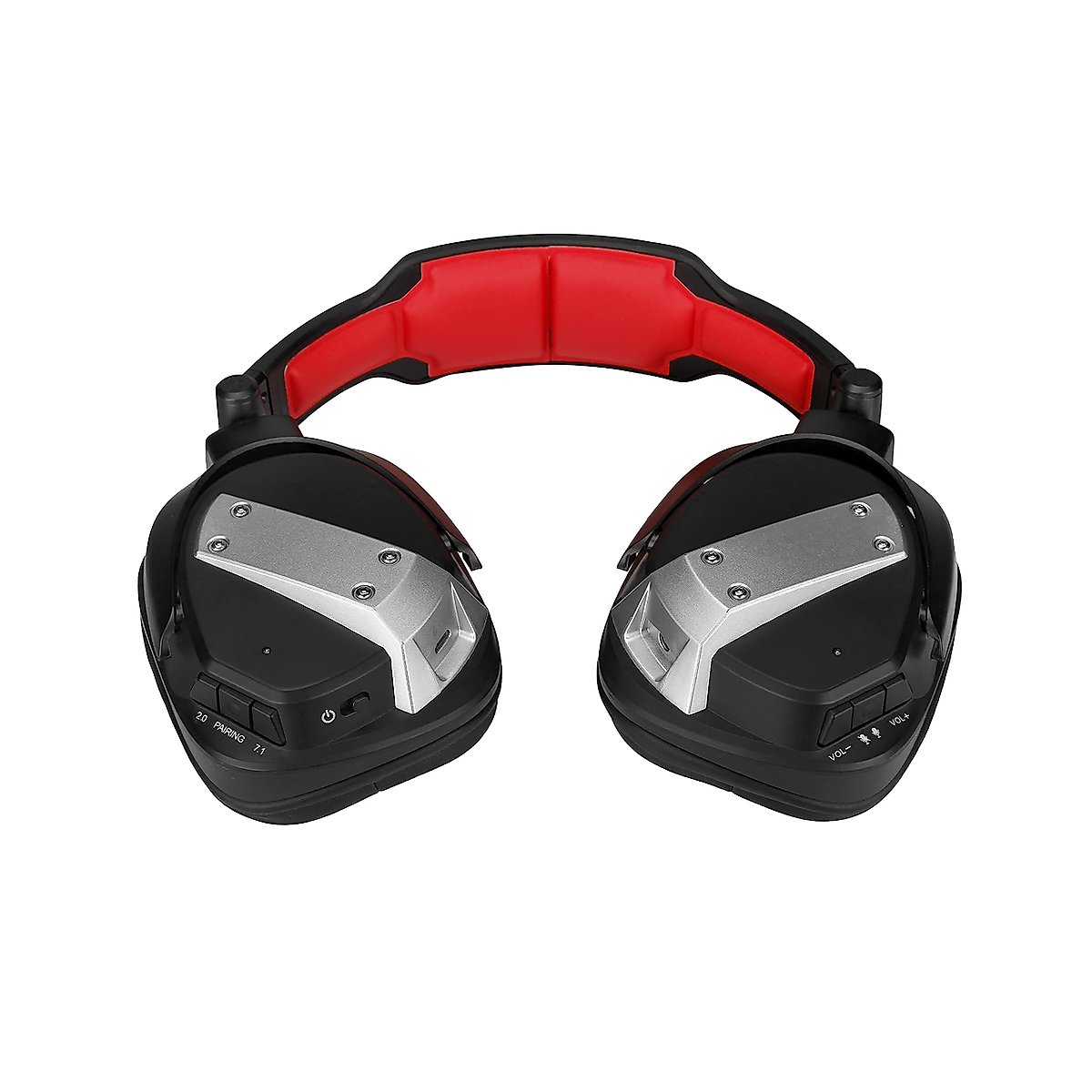 2.4G Wireless Gaming Headset Low Latency Foldable 7.1 Surround for PC Laptop Switch NS PS5 PS4 Not suitable for Xbox One Xbox Series X Games Detachable Noise Cancelling Microphone Memory Foam Earmuffs