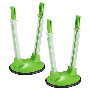 Siyurongg 2 Pcs Baggy Rack, Freezer Bag Holder Stand, Adjustable Food Storage Holders, Plastic Food Prep Bag/Zip Lock Bag Holder Stand, for Food Meal Prep Bag, Kitchen Gadget (2) (2) (2)