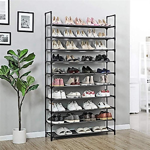Shoe Rack 10 Tiers Shoe Organizer Shelf Shoe Cabinet Saving Space Entryway Shoe Rack Storage Holder Home Dorm Shoe Rack Shoe Storage Cabinet