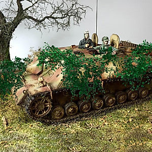 Warmtree Realistic Miniature Vines Simulation Vine for DIY Mini Model Railway Fairy Garden Architecture Diorama Scenery Landscape Layout (Dark Green)