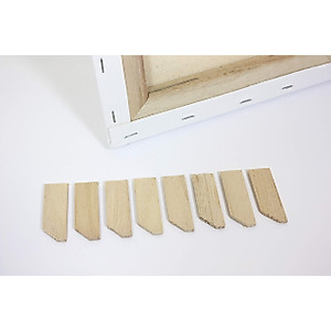 Sargent Art 24 x 36 inch Stretched Canvas, Blank White Canvases, Double Acrylic Titanium Priming, Perfect for Acrylic, Oil, and Art Projects, Acrylic Pouring & Wet Media