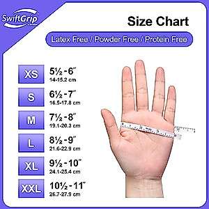 SwiftGrip Disposable Nitrile Exam Gloves, 3mil, XS, Box of 100, Violet Nitrile Gloves Disposable Latex Free for Medical, Cleaning, Cooking & Esthetician, Food-Safe, Powder-Free, Purple, Non-Sterile