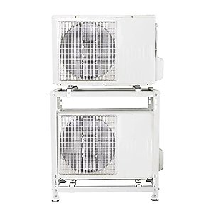 FANOYA Mini Split Stand, Double Levels Ground Stand, for Mini Split Air Conditioners Heat Pump System, Heavy Duty Condenser Stand, Ductless Mini Split Bracket