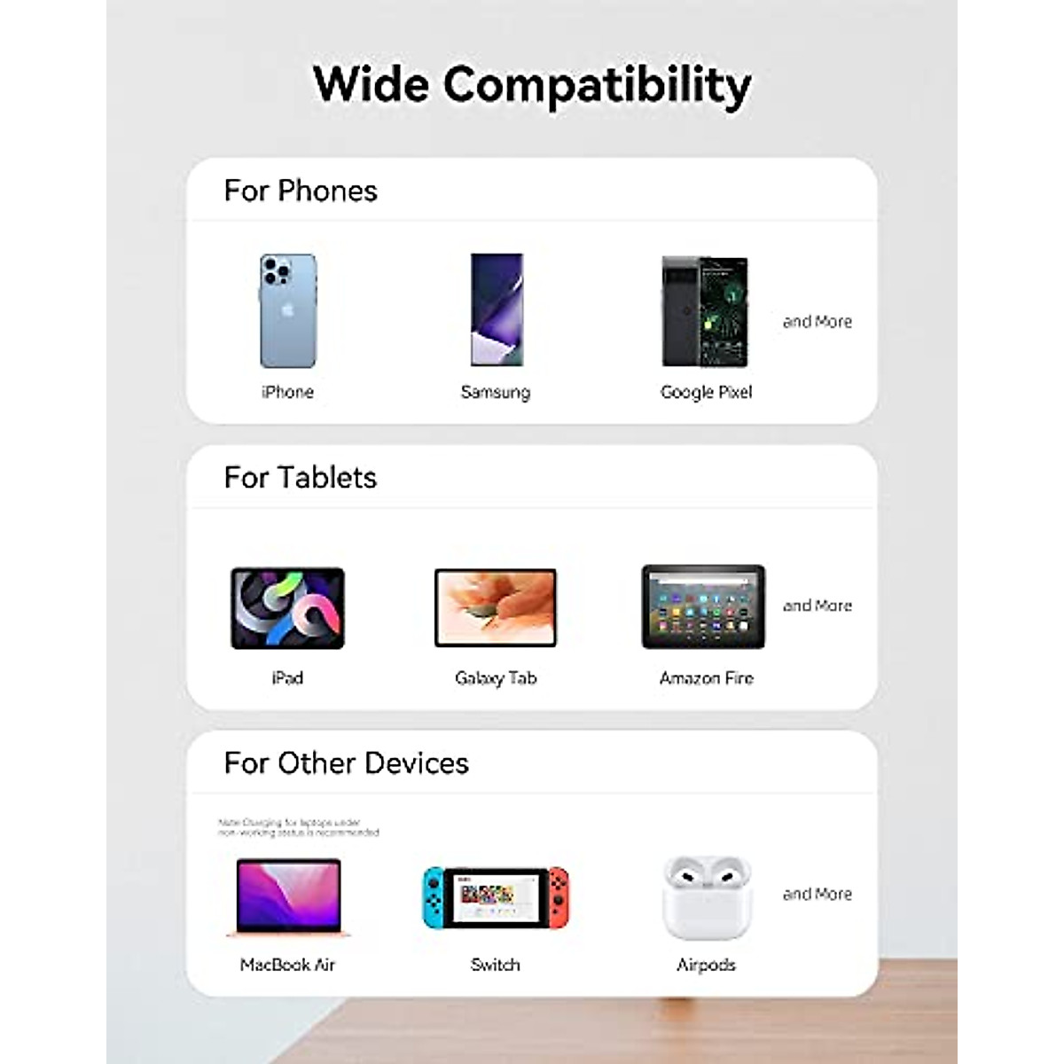 TUNNU 30W USB C Charger Mini GaN PD Fast Charging Block - PPS 33W Wall Power Adapter for Type C Smartphone Tablet - Compatible with Apple iPhone 13/12/Pro iPad Samsung Google Pixel MacBook Air