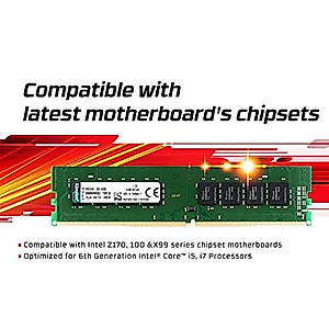 Kingston Technology KVR26N19D8/16 ValueRAM - DDR4-16 GB - DIMM 288-pin - 2666 MHz / PC4-21300 - CL19-1.2 V - unbuffered - Non-ECC