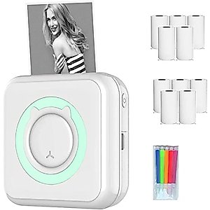 SWIMYAR InstaProud - Portable Sticker Printer, Mini Pocket Thermal Printer, Wireless Receipt Printer Compatible with iOS & Android, for Photos, Memos, Study Notes