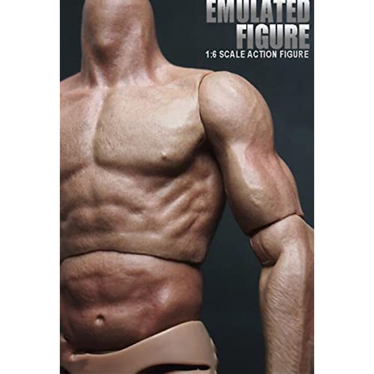 12'' Muscular Body,Male Flexible Action Figure Body Doll for 1:6 Scale Head Sculpt Carved