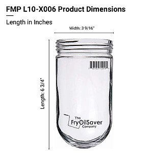 Light Bulb Cover, Sturdy Clear Glass Light Bulb Protector Cage for Outdoor Globe Light Bulb Fixtures Cover, Dining Light Bulb, Hood Bulbs, Home Light Bulb Covers by FryOilSaver Co. #31902 (Pack of 1)