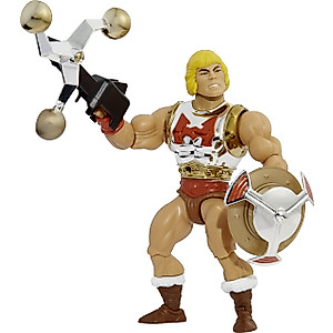 Masters of the Universe Origins Deluxe Action Figure, Flying Fists He-Man, 5.5-in Battle Figures for Storytelling Play and Display, for 6 to 10-Year-Olds and Adult Collectors