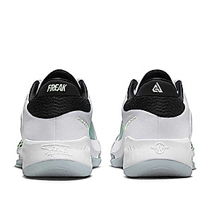 Nike Men's Zoom Freak 4 Basketball Shoes, White/Black Barely Volt, 10
