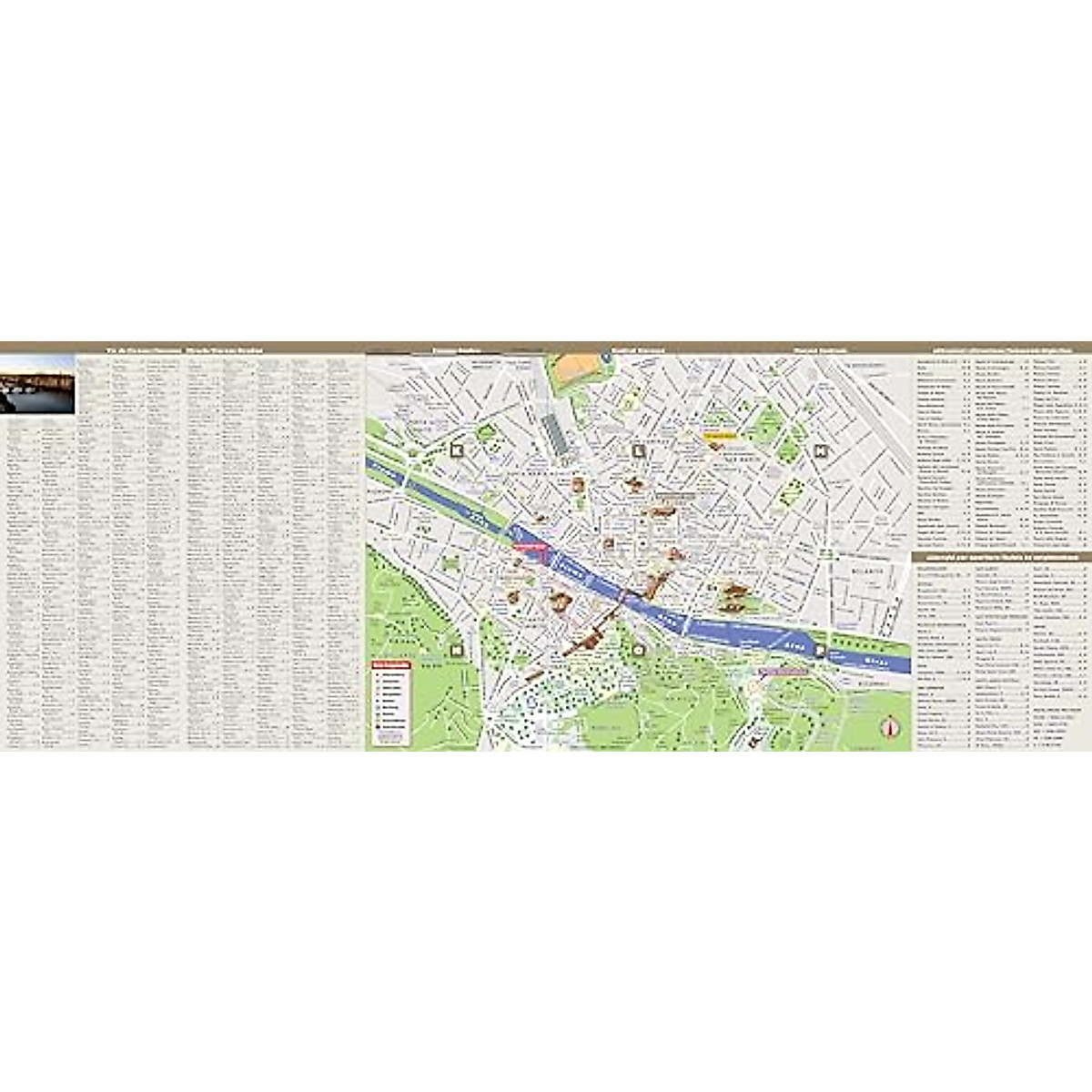StreetSmart® Florence Map by VanDam ― Laminated pocket size Center City Street Map of Florence Italy with six distinct walking tours showing all ... Edition) Map – 2024 International Edition