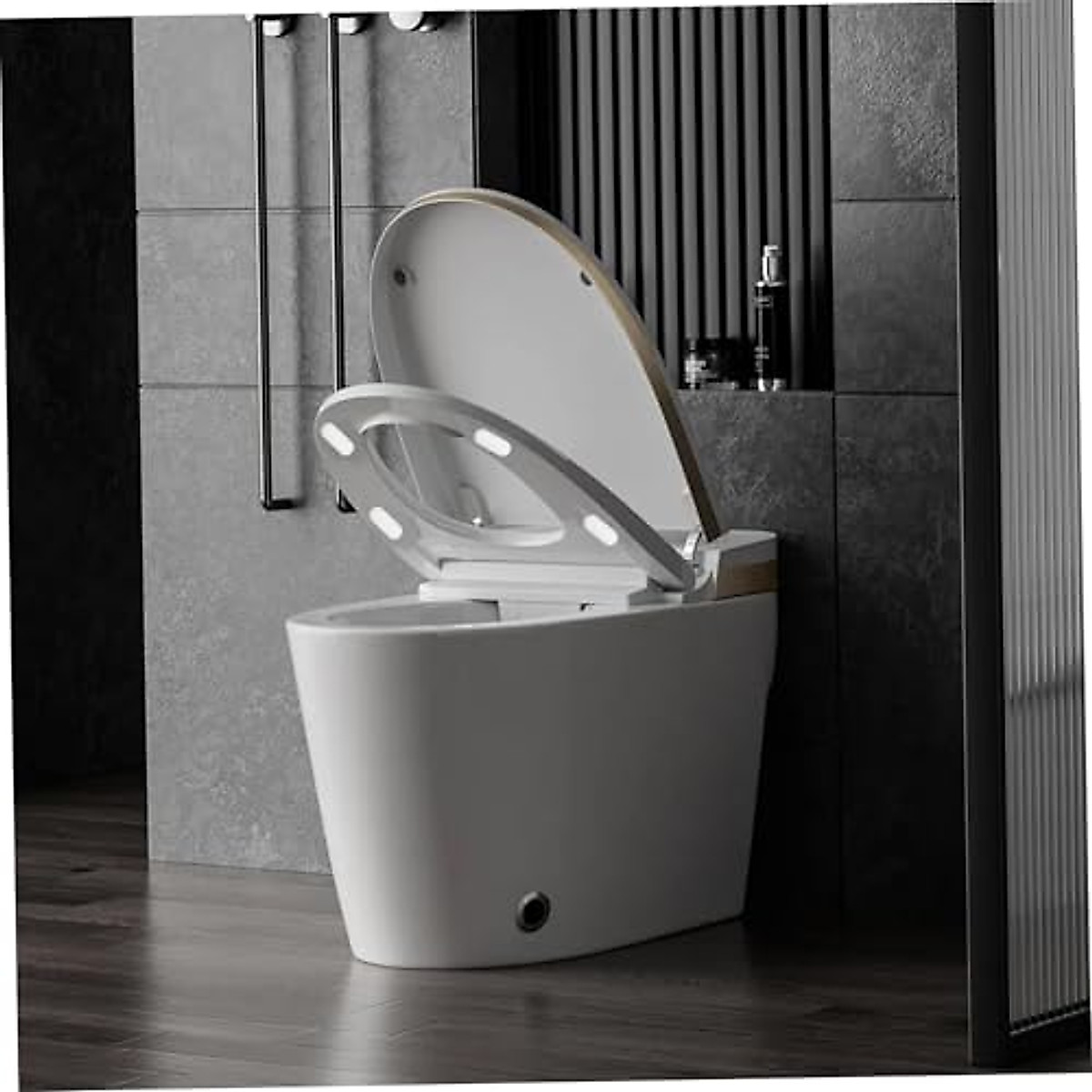 Veemoon 8pcs Toilet Seat Cover Bidet Toilet Seat Buffers Bumpers for Toilet Seat Toilet Seat Bumper for Bathroom Toilet Seat Bumper Replacement Kit Toilet Bumpers for Seat White Ldpe