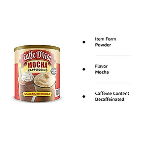 Caffe D’Vita Mocha Cappuccino 4 lb. can (64 oz.)
