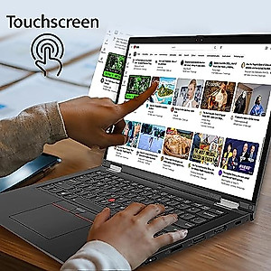 Lenovo ThinkPad L13 Yoga 2-in-1 13.3" FHD Touchscreen Laptop, Intel Core i7-1165G7, 16GB RAM, 512GB SSD, Iris Xe Graphics, Fingerprint Reader, Backlit Keyboard, Win 11 Pro, Black, 32GB USB Card