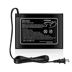 Reptile Heat Pad - Reptile Heating Pad Under Tank Heater for 10-20gal Tank, Terrarium Heat Mat Reptile Tank Accessories for Gecko/Bearded Dragon/Snake/Lizard/Frog/Spider/Plant Box,6 x 8in