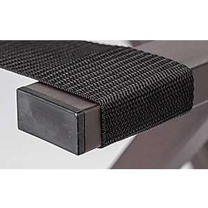 Wholesale Hotel Products Compact Metal Luggage Rack, Brown Powder Coat Finish, No Assembly Required