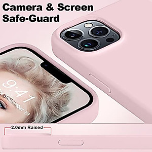 LOVE 3000 Designed for iPhone 13 Pro Max Case, Silicone-Shockproof-Protective Phone Case for iPhone 13 Pro Max 6.7 inch, Pink Sand