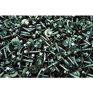 (350) Hex Rubber Washer Head #12 x 1 Self-Drilling Roofing Siding Screw