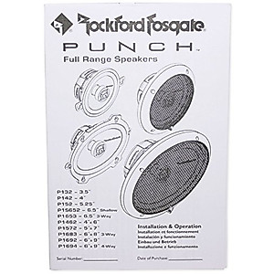 2 Pairs Of Rockford Fosgate P1683 130W 6"x8" 3-Way Car Stereo Speakers 6x8 Punch