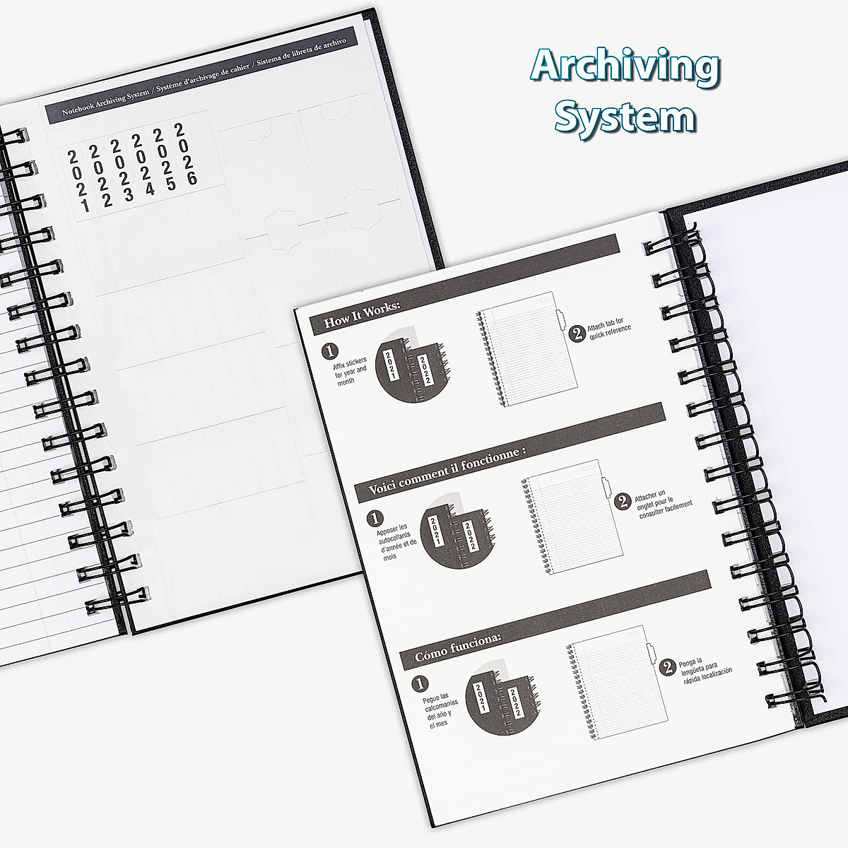 Cambridge Limited Notebook - 6 Pack of Hardcover Spiral Notebook for Business - Legal Ruled Lines - 5" X 8" Page Size - 96 Sheets for Women & Men
