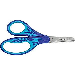 Fiskars 194220 Back to School Supplies, Kids Scissors Softgrip Blunt-tip, 5 Inch, Color Received May Vary